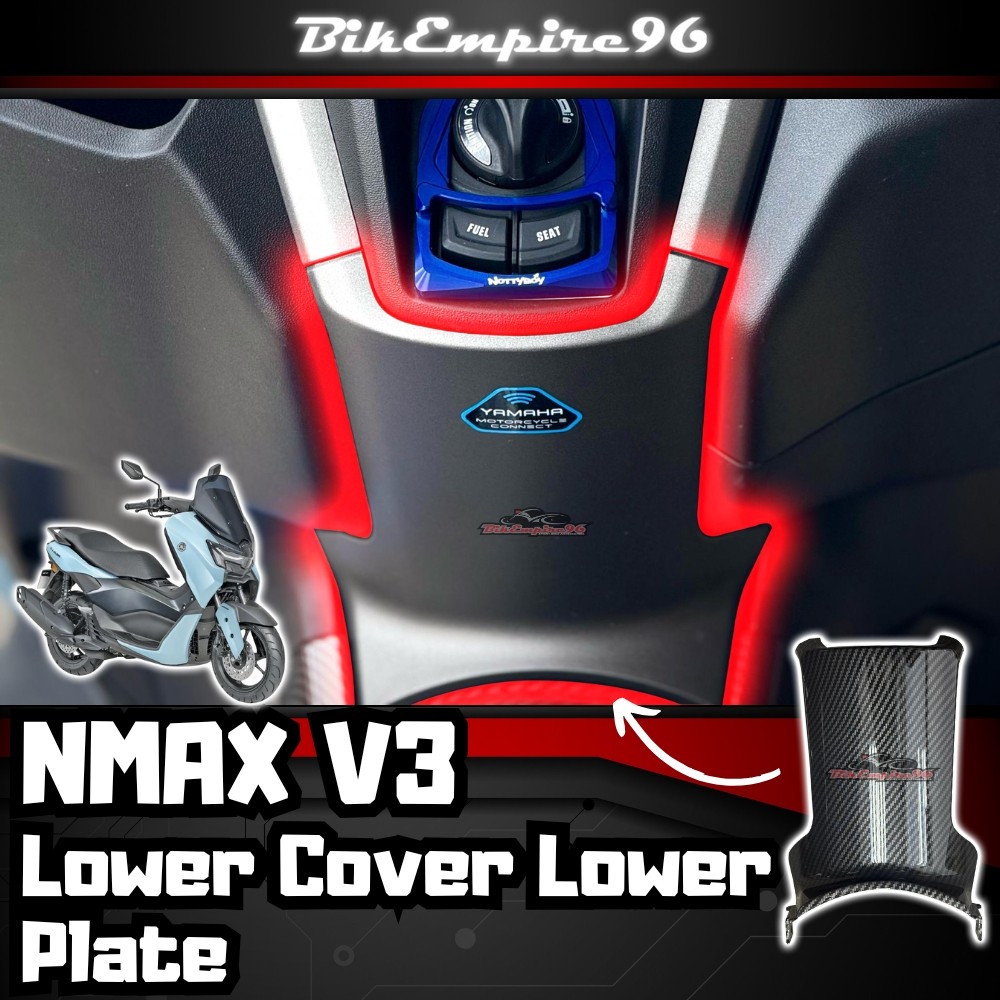 Nmax V3 Lock Cover Lower Plate Water Transfer Carbon Design Cover Set ...
