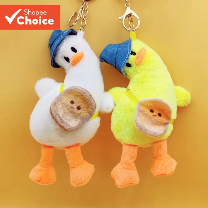 1pc Trendy Duck Plush Keychain Backpack Charm Fashionable Animal ...