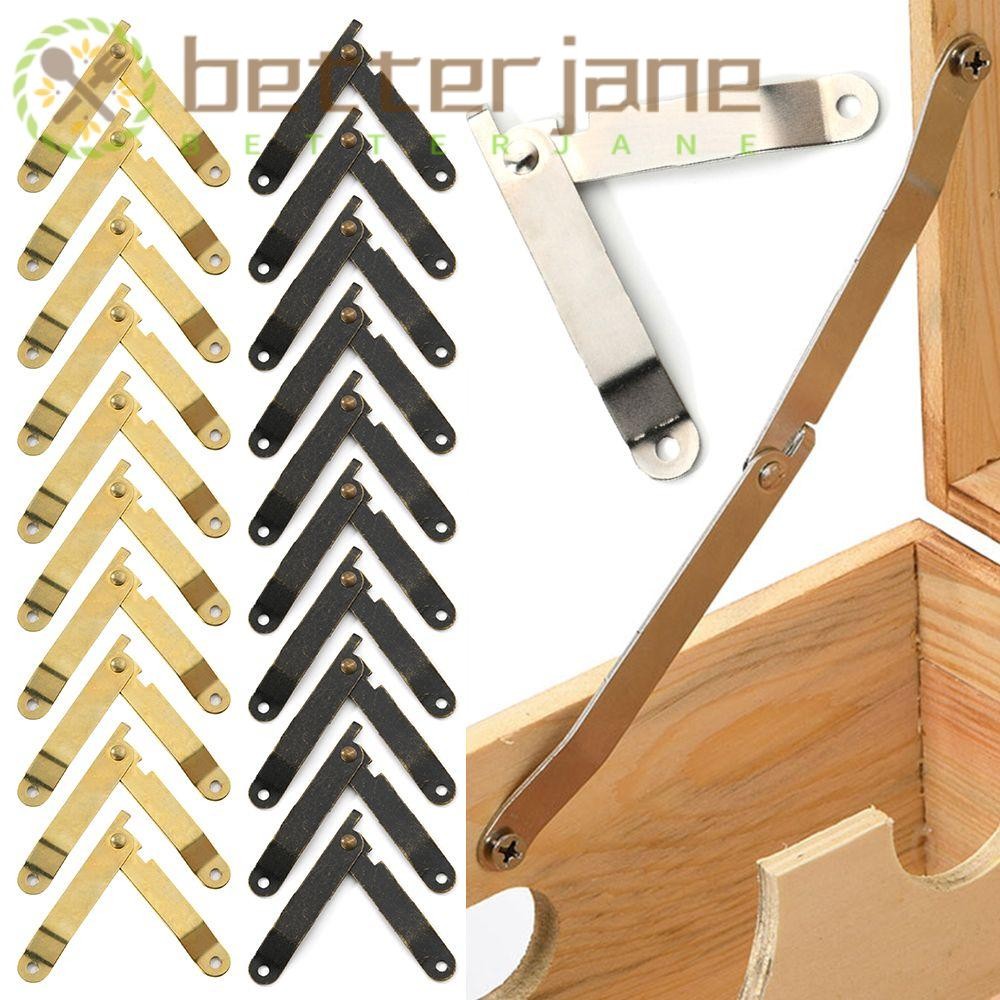 BETTER-JANE 10PCS Box Support Rod Hardware Antique Gift box Frame Hinge ...