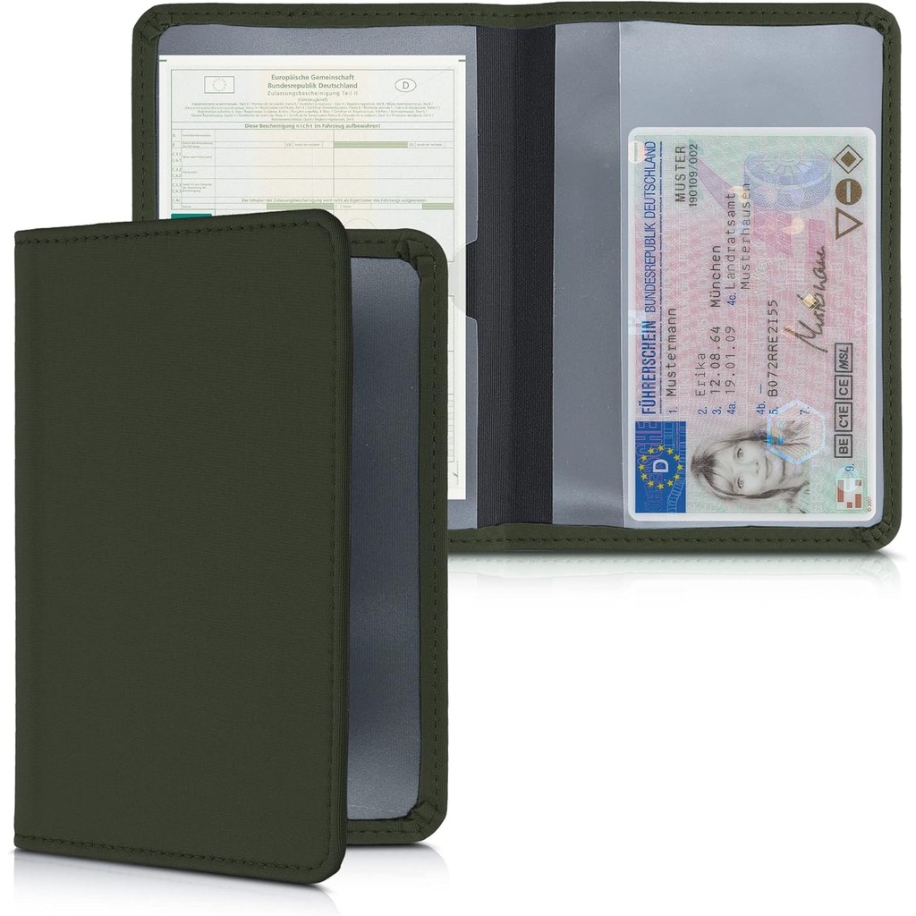 kwmobile Registration and Insurance Holder - Car Document Holder for ...