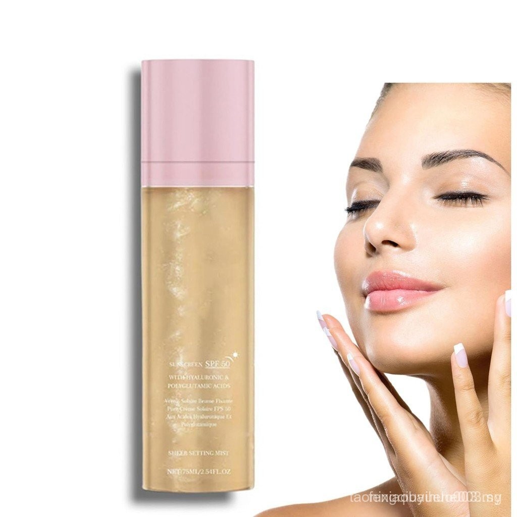 Sheer Setting Mist Sunscreen Spf 50 Broad Spectrum Shimmering Body Mist ...