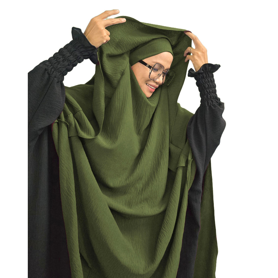 Deehijrah Tudung Labuh Khimar Hidden Hood | Shopee Malaysia