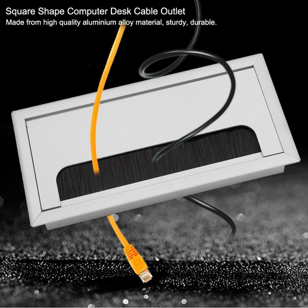 phoenixshop-my Cable Outlet Wire Hole Computer Desk Plastic Organized ...