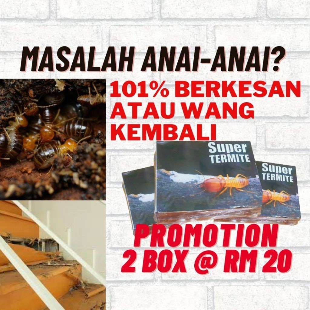 Anai-Anai Termite Umpan Anai Super Termite/ KONAI Racun Anai Anai Pembunuh Serangga termite ...