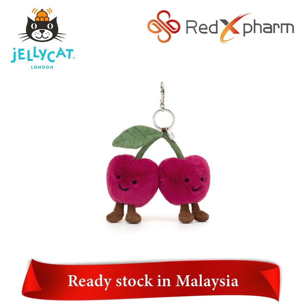 Original Jellycat Amuseables Cherries Bag Charm | Shopee Malaysia