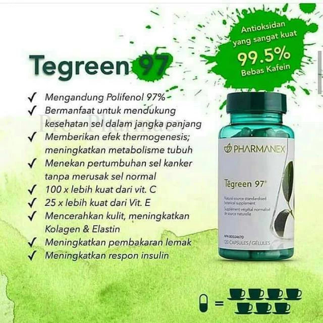 【Buy 3 get 1】Tegreen 97 120 capsules 100% ORIGINAL MADE IN USA promo ...