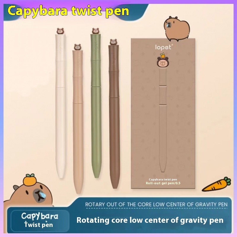 Capybara Twist Pen High Appearance Cute Capybara Ballpoint Pen Low ...