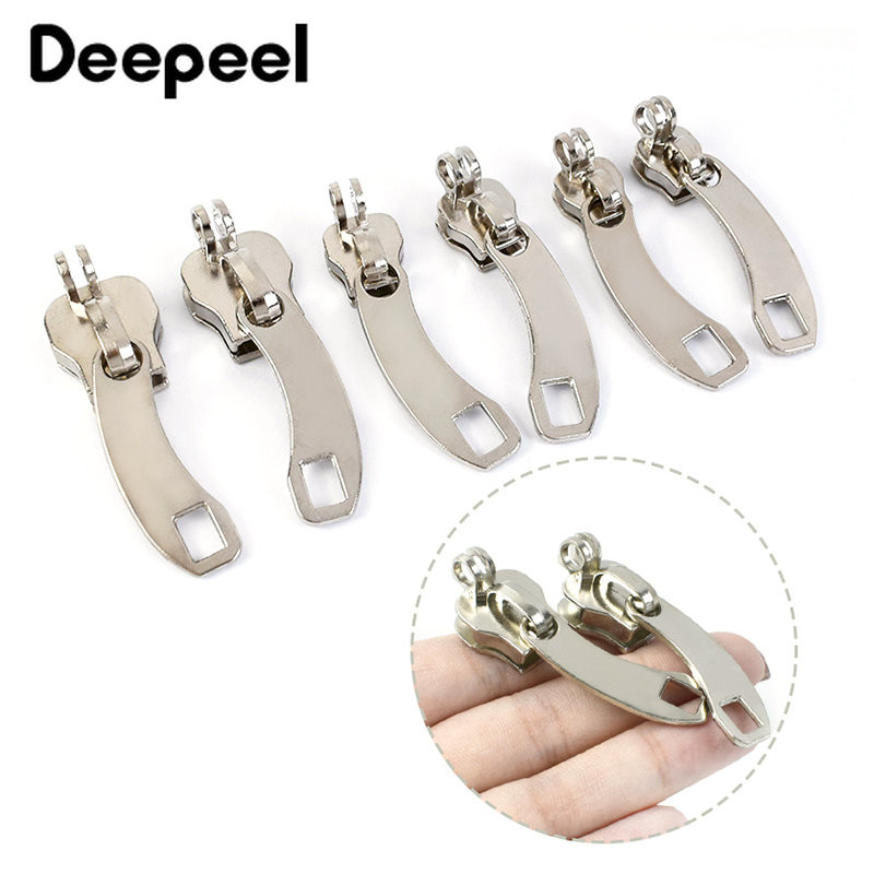1Pair 5# 8# 10# Zipper Head with Lock Hole for Nylon Zippers Suitcase ...