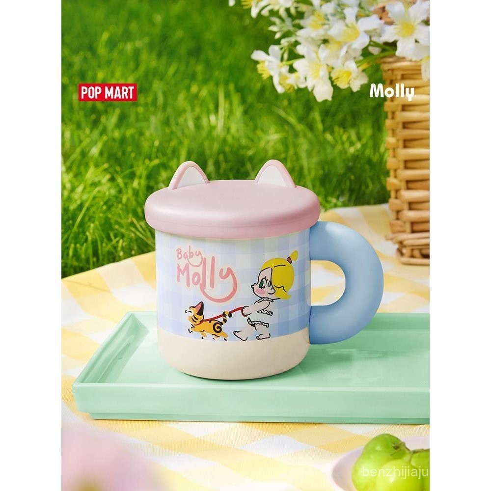 P POPMART POPMART Baby Molly Baby Molly Series-Cat Ear Water Cup Cute ...