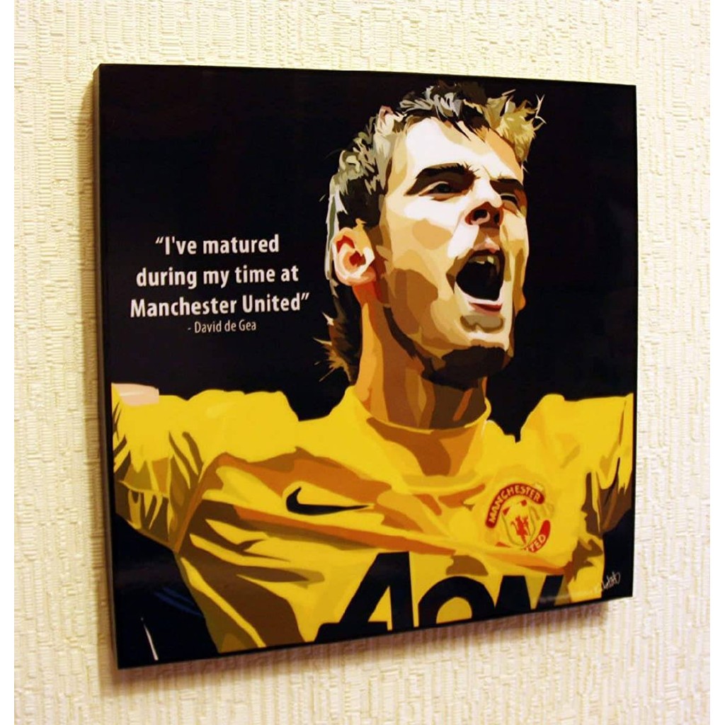 David De Gea United Football Soccer Poster Pop Art Canvas Quotes Wall ...