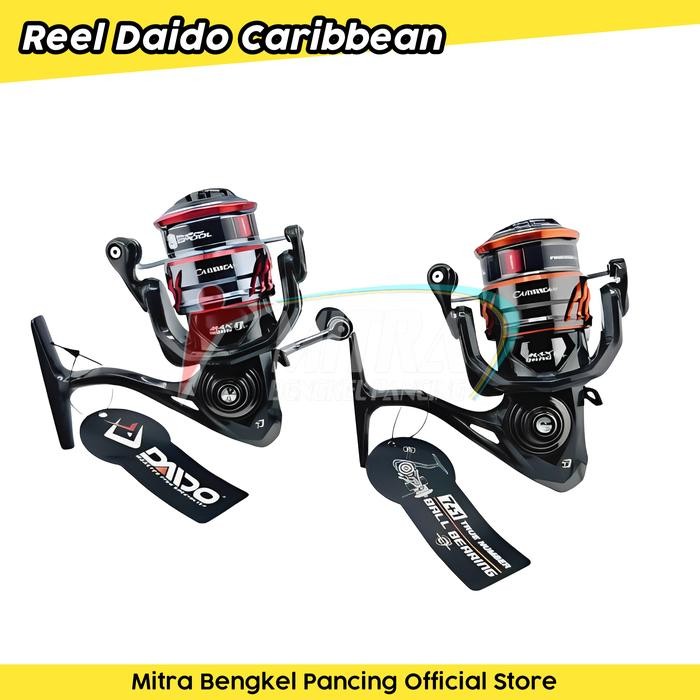 Daido Caribbean 2000 Plain Fishing Reel | 2000 HS Carbon Body 7+1 ...