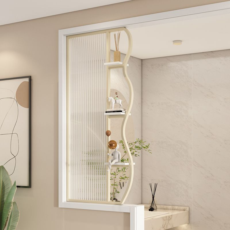 Customized Cream Style Changhong Glass Entrance Living Room Half Wall ...