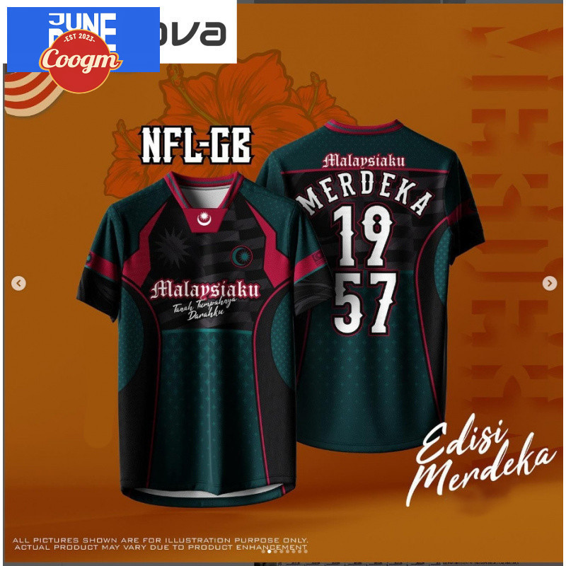 1957 Merdeka Clothes 2025 68Th Malaysia Jersey Merdeka Clothes 68 Years ...