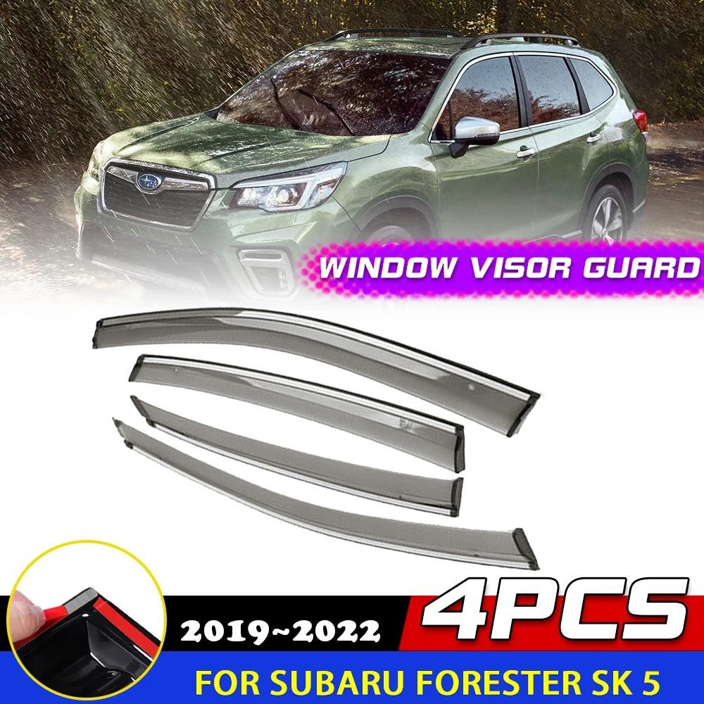 4PCS Car Windows Visor for Subaru Forester SK 5 2019~2022 2020 2021 ...