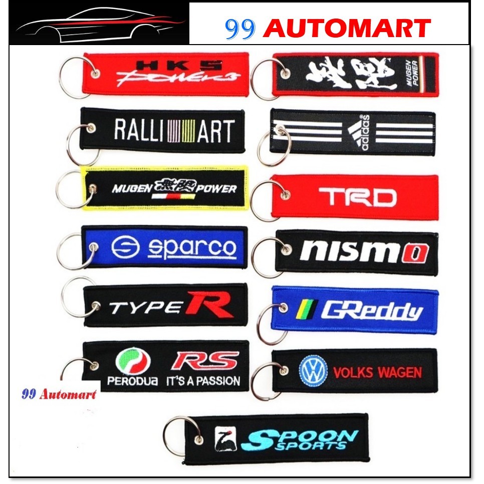 Key Chain KEYCHAIN KAIN PERODUA TOYOTA VOLKSWAGEN HKS SPOON RALLIART ...