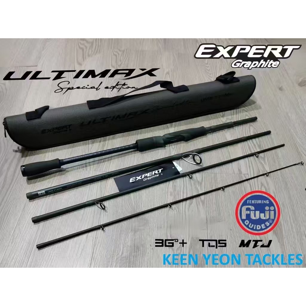 EXPERT GRAPHITE ULTIMAX TRAVEL ROD (SPINNING/ BAITCASTING) | Shopee ...