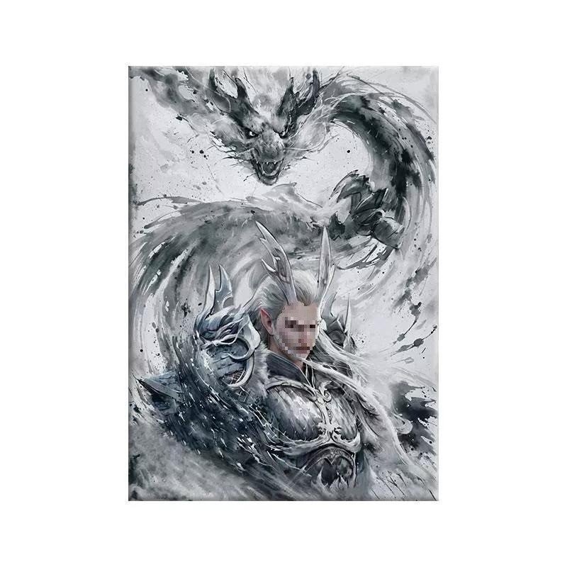 Paint Filling Nezha's Demon Boy Handmade New diy Digital Oil Painting ...