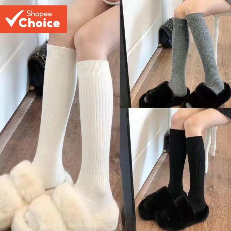 Knee-High Socks For Women - Trendy Chunky Knit Boot Socks for Autumn ...