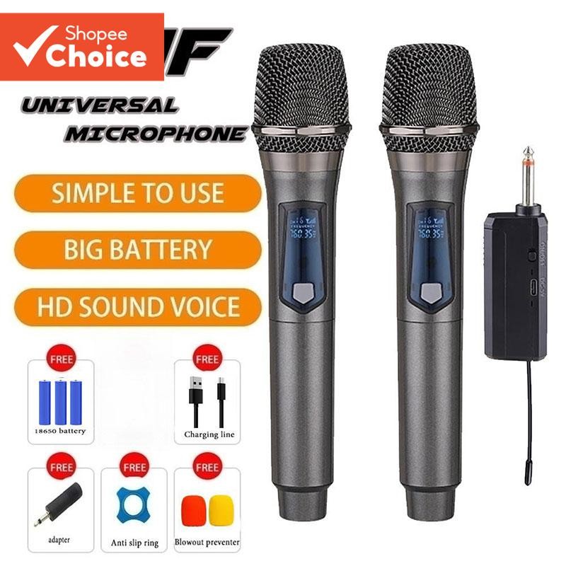 Professional FM Handheld Wireless Dynamic Mic Anti interference ...
