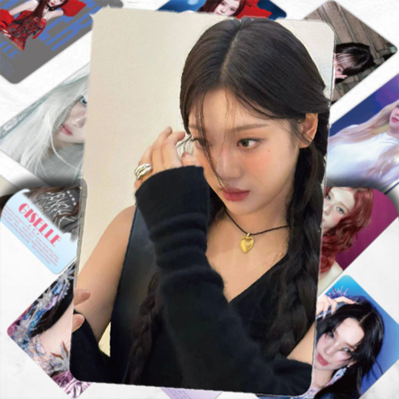 吉赛尔柳智敏宁艺卓金玟庭韩国自印女团aespa自拍镭射lomo小卡Giselle Yoo Ji Min Ning Yi Zhuo Kim ...