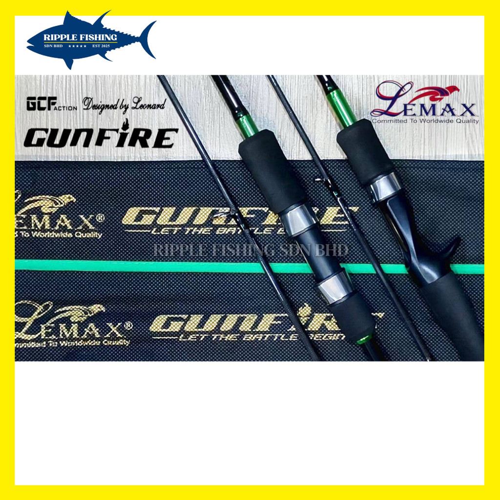 LEMAX GUNFIRE SPINNING/ BAITCASTING(BC) FISHING ROD | Shopee Malaysia