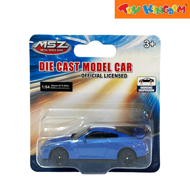 Metal Speed Zone 50th Anniversary 1:64 Nissan GTR R35 Blue Die-cast ...