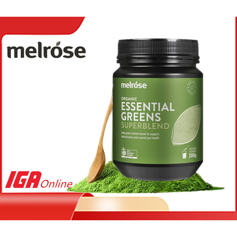 [EXP 03/2029] Melrose Organic Essential Greens Superblend ( 200g ...