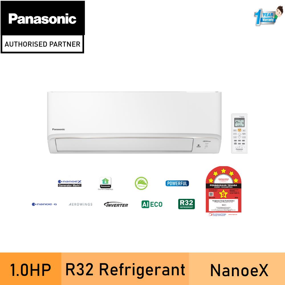 PANASONIC CS-XPU10WKH-1A 1.0HP X-DELUXE INVERTER R32 AERO SERIES AIR ...