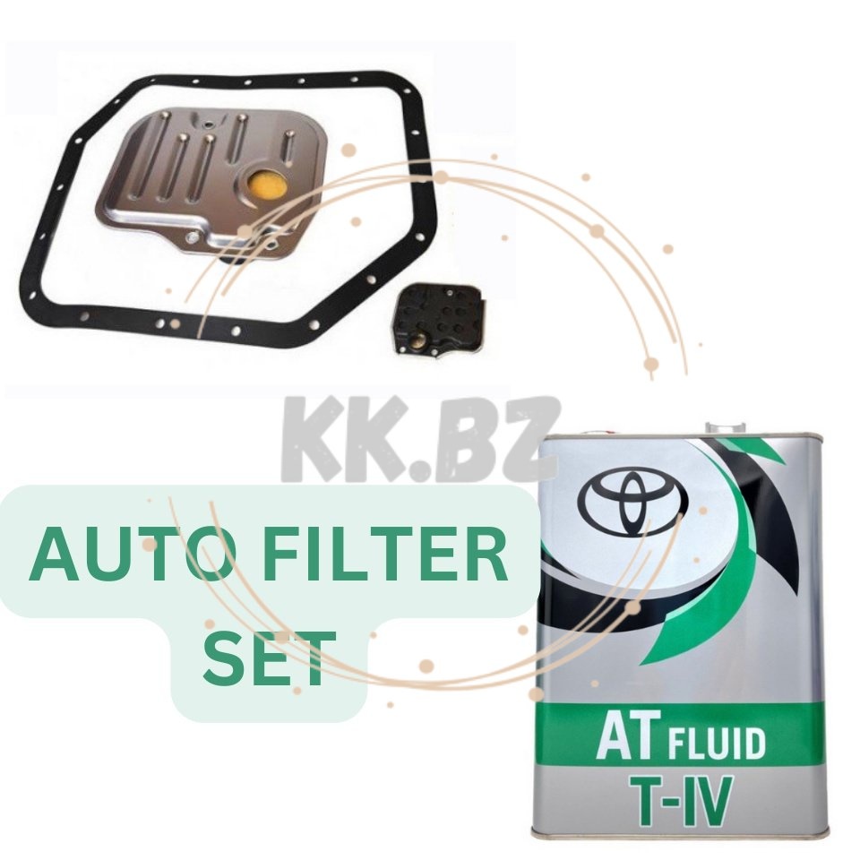 GENUINE Toyota Type 4 Transmission Fluid + Auto Gearbox Filter Service ...