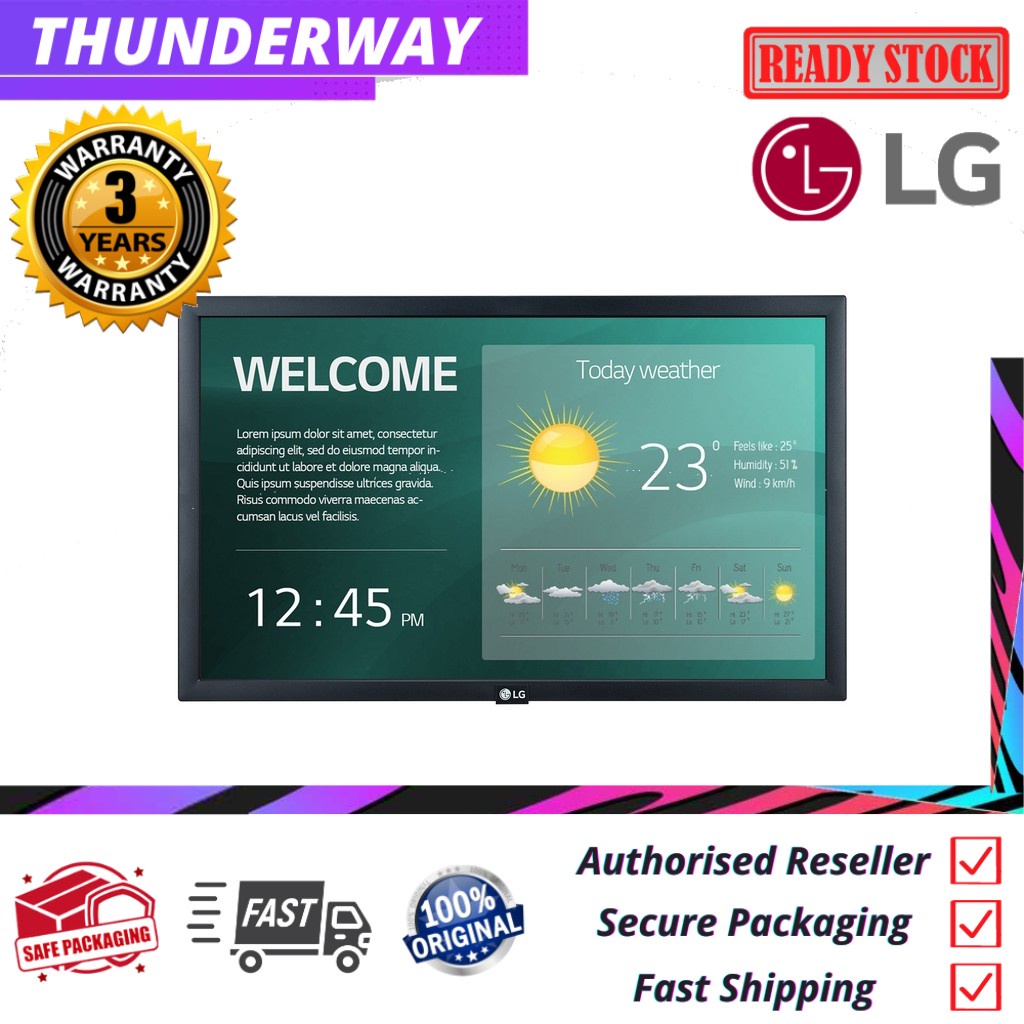 LG 22" inch 22SM3G SMG Series Full HD Digital Signage | Shopee Malaysia