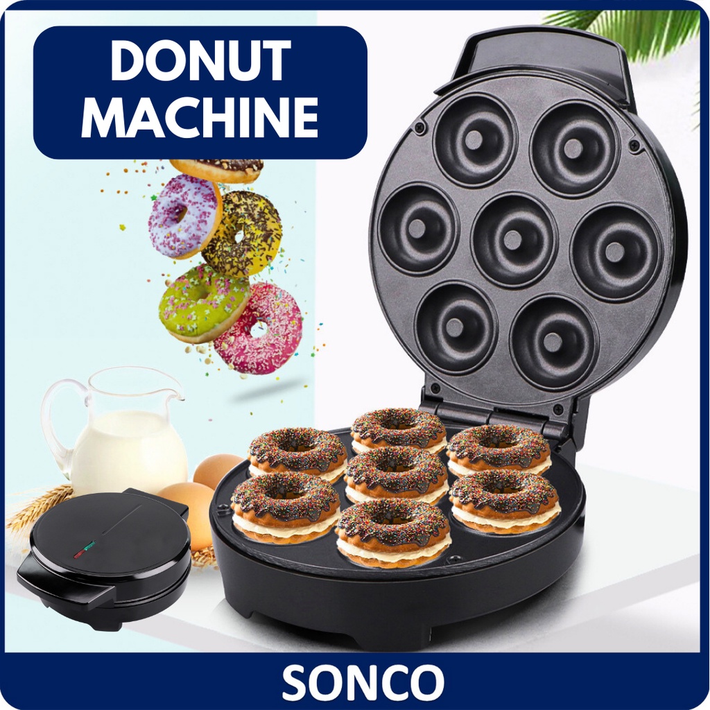 RAF Mini Dount Maker Machine Electric Waffle Sandwich Maker Acuan Kuih ...