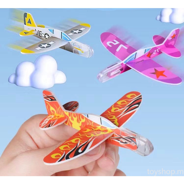NEW Mini Foam Plane Glider Hand Throw Airplane Light Inertial EPP ...