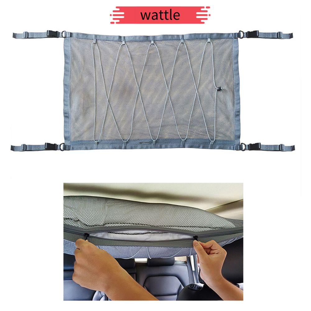 WATTLE New Car Ceiling Net Pocket Top Hanging Car Roof Interior Car ...