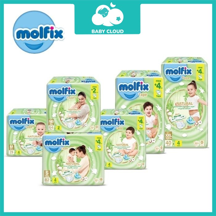 Molfix Natural Tape/Pants Diaper-All Size | Shopee Malaysia