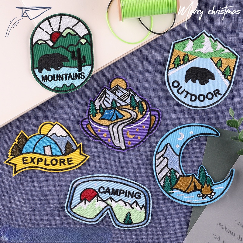 Pro Patch Store Camping Series DIY Embroidery Patches for Embroidery ...