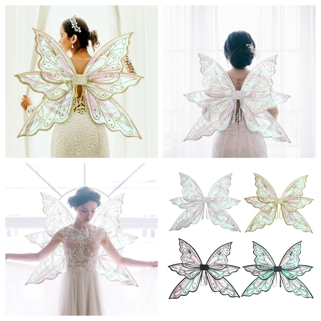 Fairy Wing Princess Dress Up Wings, Angel Butterfly Wings Halloween and ...