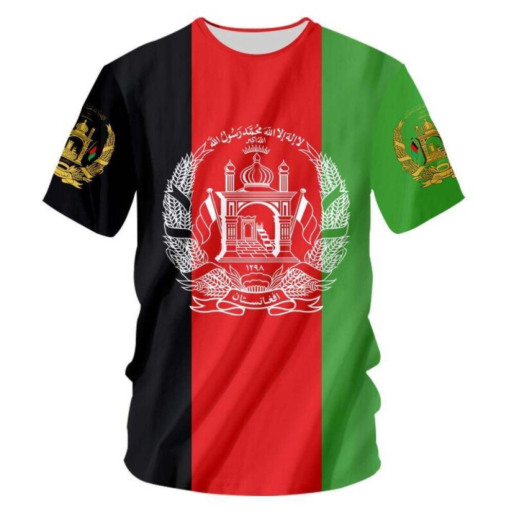 shirts t flag afghanistan 2022 men summer short sleeve nostalgia t ...