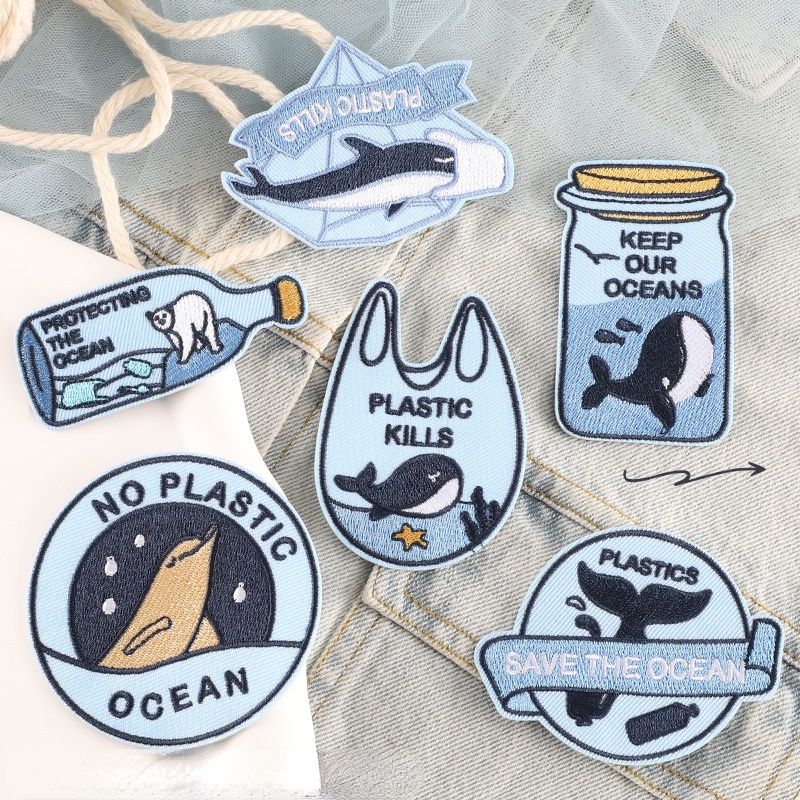 Pro Patch Store Ocean Series DIY Embroidery Patches for Embroidery ...