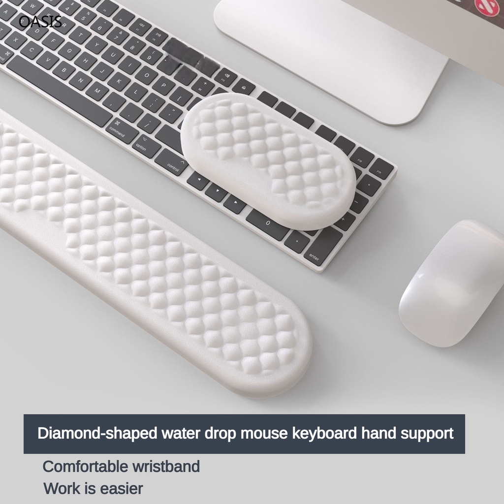 Wrist Rest Pad Set Mouse Palm Keyboard Prevented Pain 2Pcs Set ...