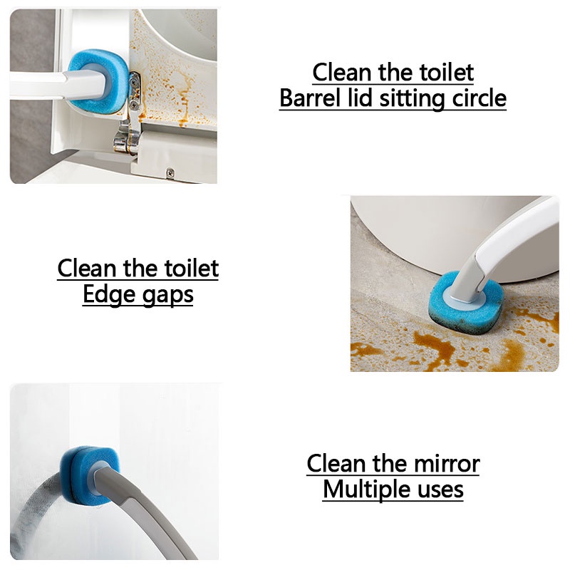 FM- Disposable Silicone Toilet Bowl Brush Cleaner Berus Toilet Tandas ...