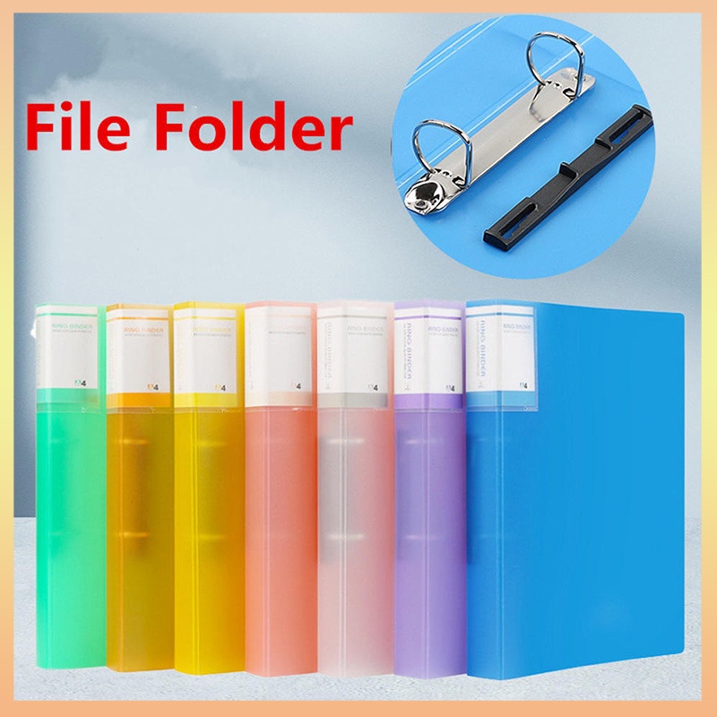 A4 Transparent File Folder Binder Folders Waterproof Document Organizer ...