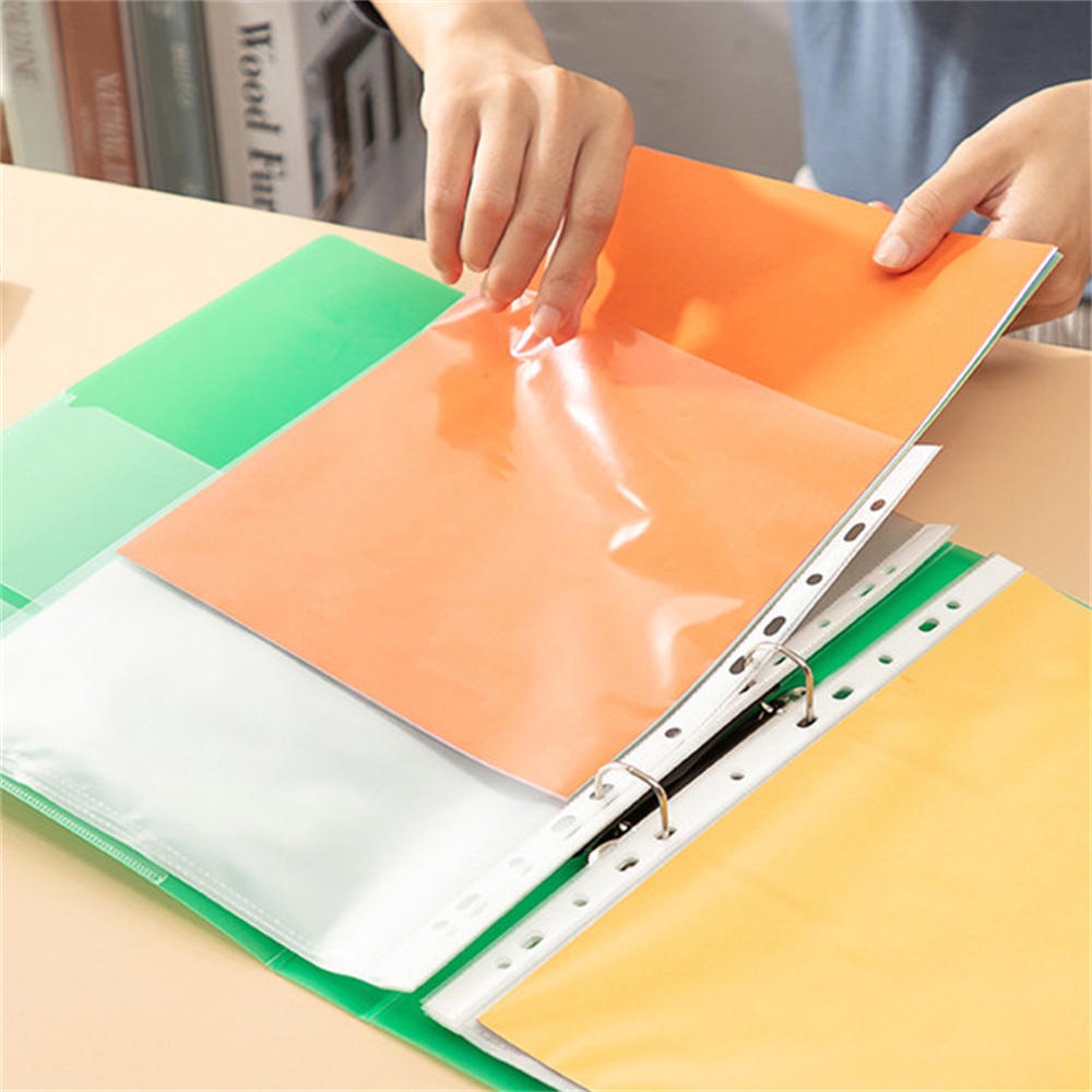 A4 Transparent File Folder Binder Folders Waterproof Document Organizer ...