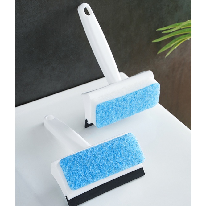 𝐁𝐀𝐁𝐀𝐓𝐇 Double Sided Glass Cleaning Sponge Brush Window Home Bathroom ...