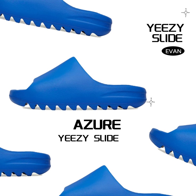 !! Adidas Yeezy Slide Azure Authentic % Sandals | Shopee Malaysia