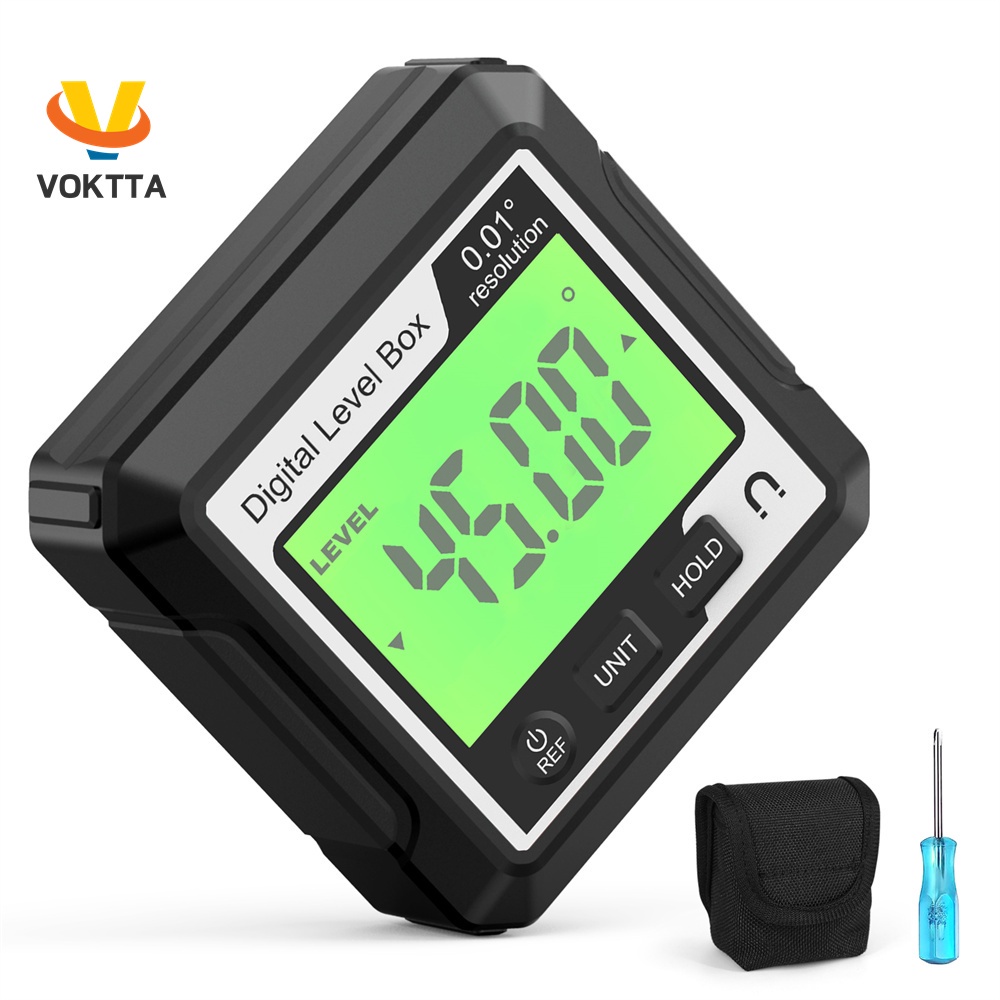 VOKTTA Digital Level Box Protractor Angle Finder 90 Degree Level Gauge ...