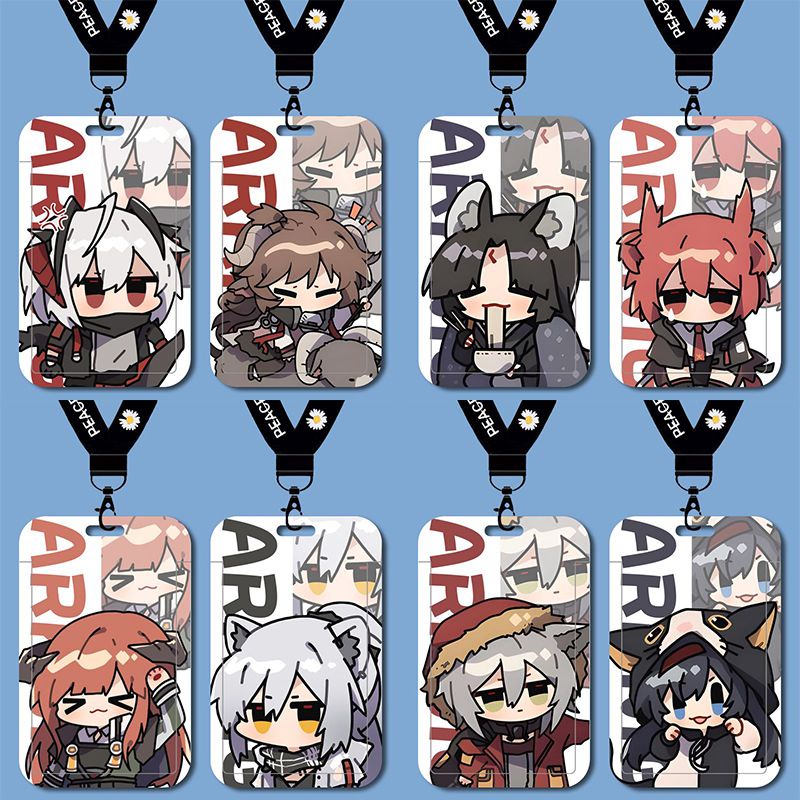 Arknights Q Version Eyjafjalla Student School ID Card Holder Work ID ...