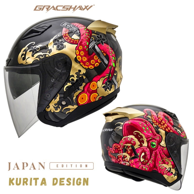 Gracshaw Helmet Gennex G535 KURITA/SOTONG Japan Edition New Launching ...