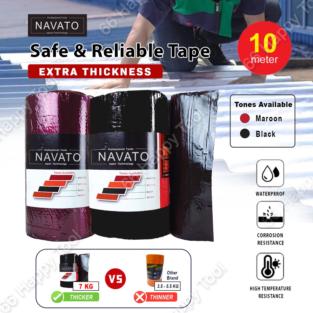 10M NAVATO Flashing Reliable Tape Roof Waterproof Bitumen Leak Proof ...