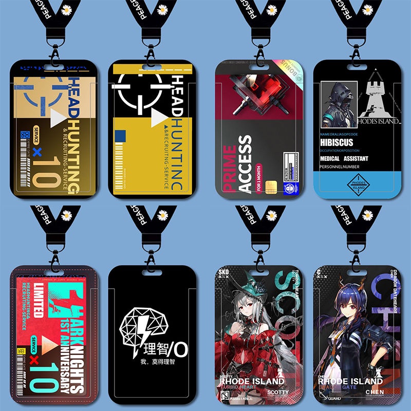 Arknights Skadi Ch'en DIY Student School ID Card Holder Work ID ...