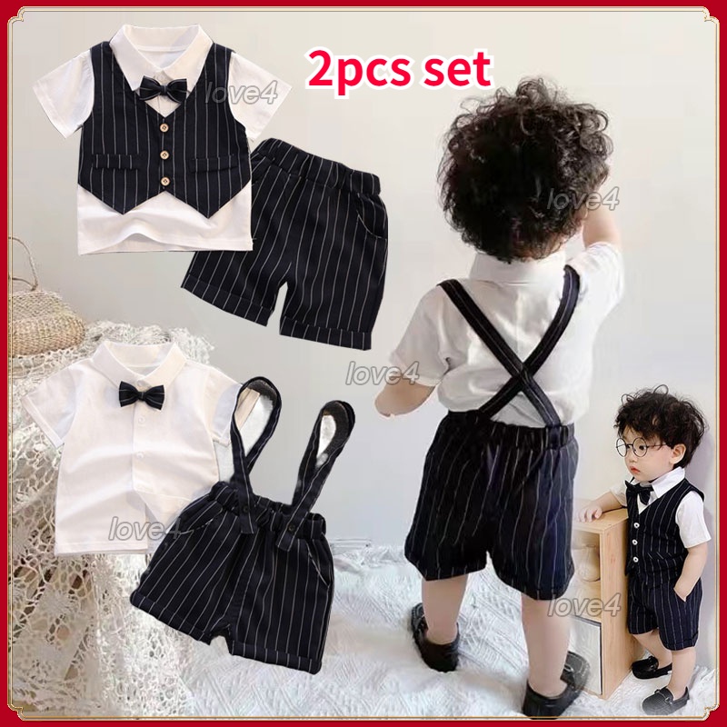 Baby Boss Outfit for Boy 1st Birthday Christening Clothes Terno Set ...